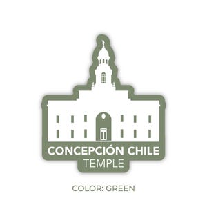 Concepcion Chile Temple Sticker, Concepcion Chile Temple, Lds Temple ...