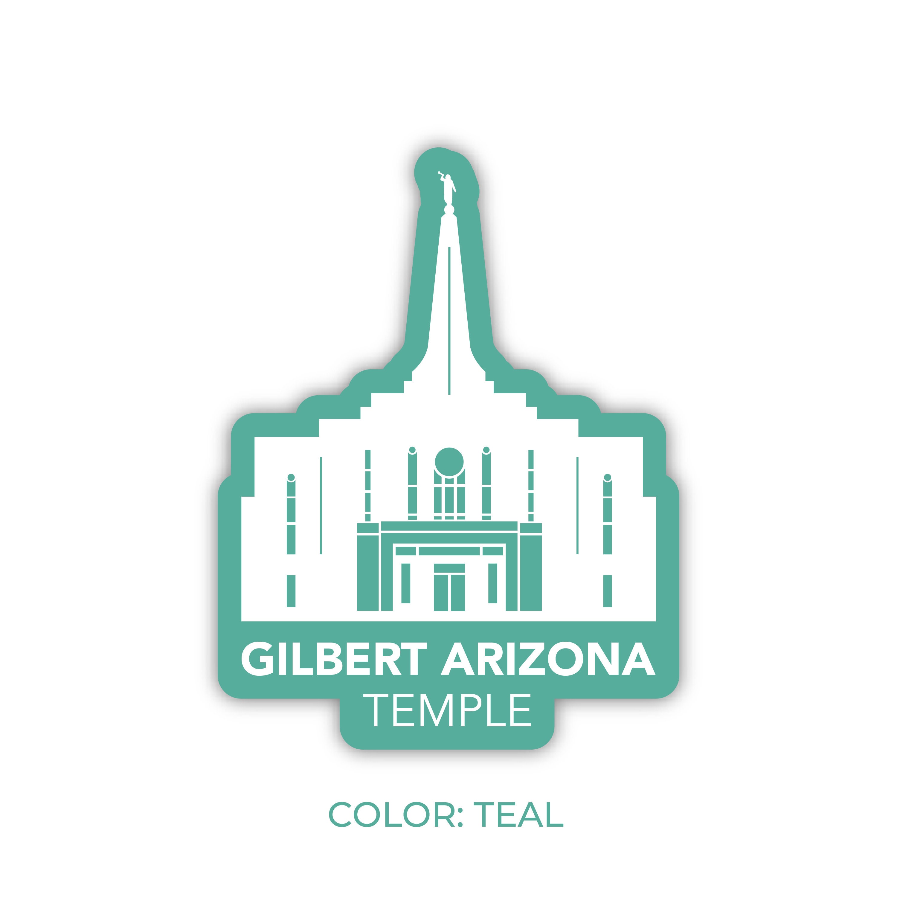 Gilbert Arizona Temple Sticker, Gilbert Arizona Temple, Gilbert Temple ...