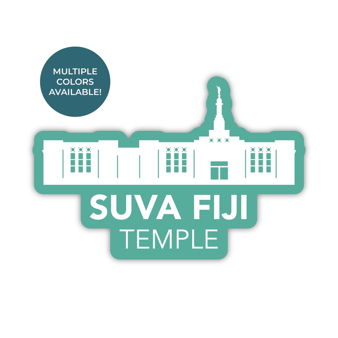 Suva Fiji Temple Sticker, Suva Fiji Temple, Suva Fiji Temple Decal, LDS ...