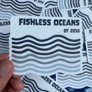 Fishless Oceans Sticker, Save the Sea Sticker, Protect the Ocean ...