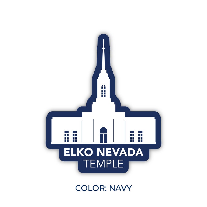 Elko Nevada Temple Sticker, Elko Nevada Temple, Elko Nevada Sticker ...