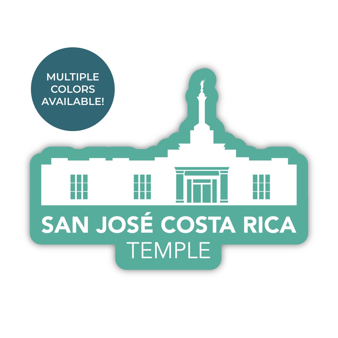 San Jose Costa Rica Temple Sticker, San Jose Costa Rica Temple, Costa ...