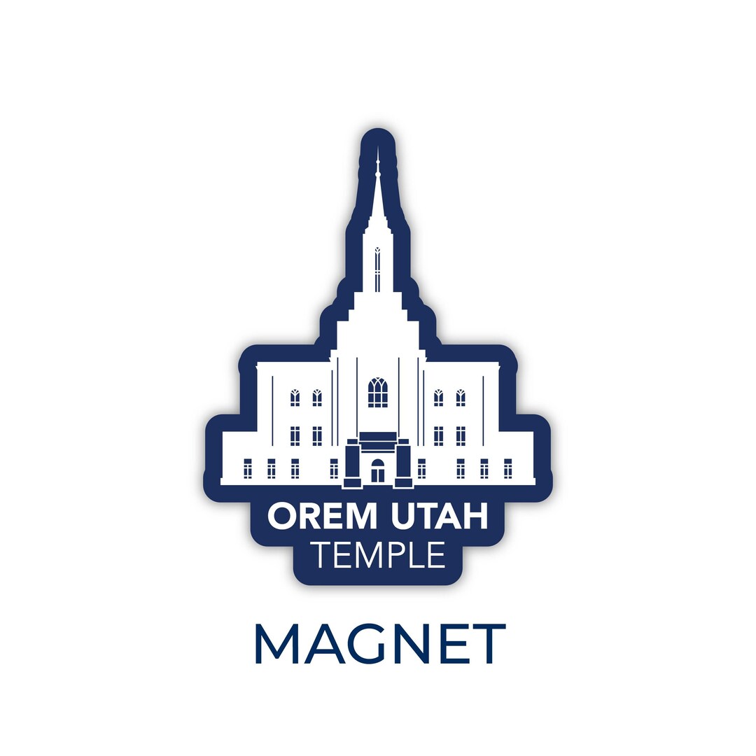 Orem Utah Temple Magnet, Orem Magnet, Orem Temple Magnet, LDS Magnet ...