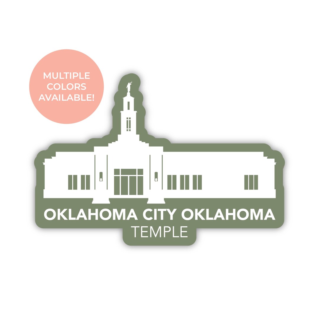 Oklahoma City Oklahoma Temple Sticker, Oklahoma City Oklahoma Temple ...