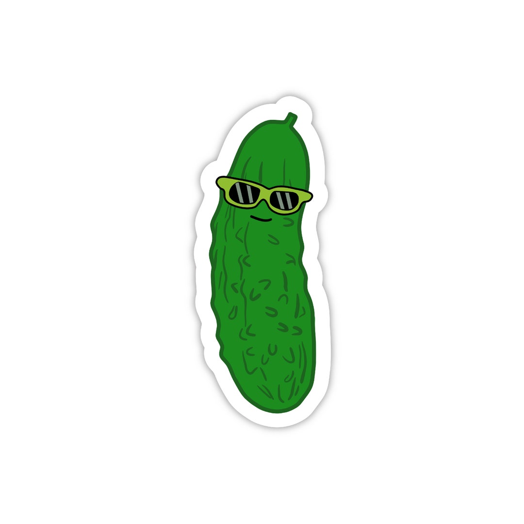 Pickle Sticker, Cool Pickle Sticker, Dill Pickle Sticker, Big Dill ...