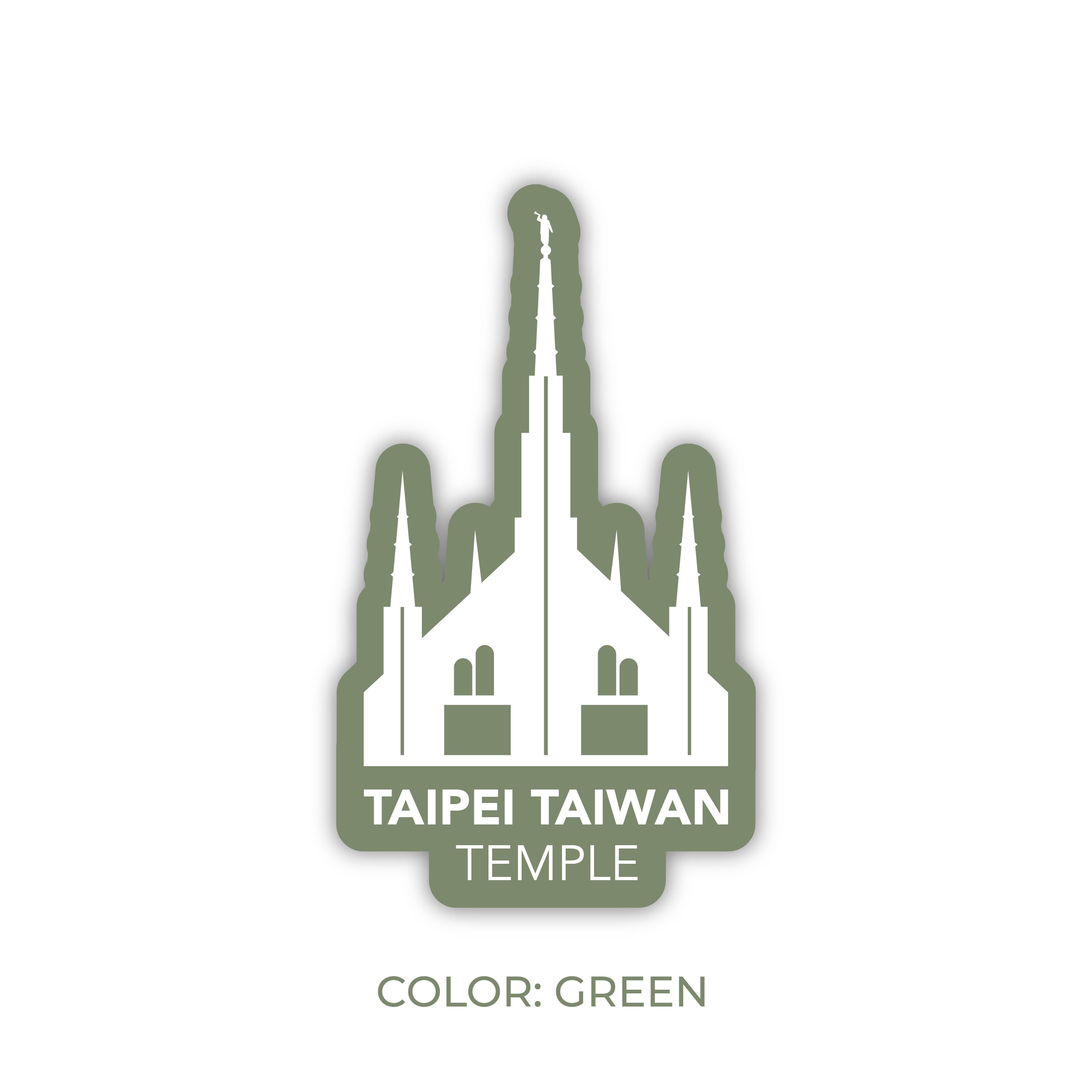 Taipei Taiwan Temple Sticker, Taipei Taiwan Temple, Taiwan Temple ...