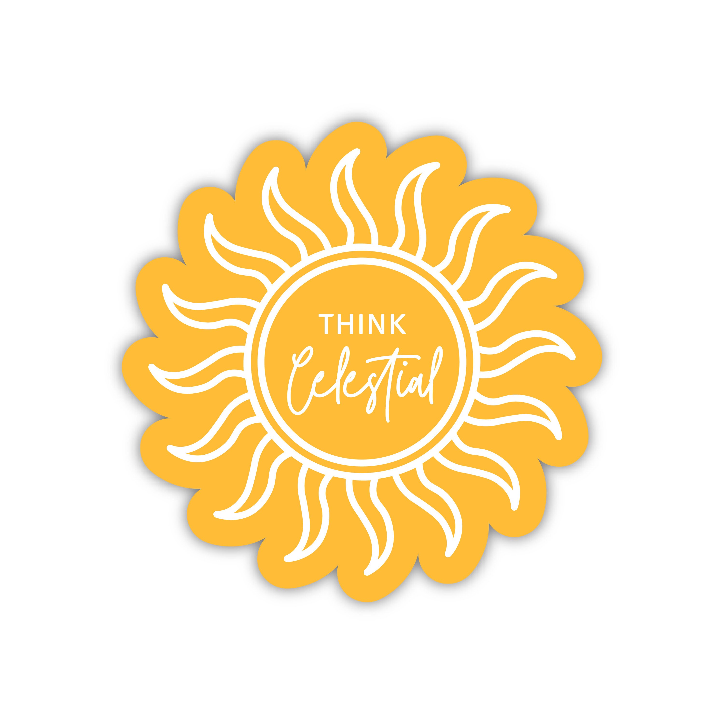 Think Celestial Sticker, Russell M Nelson Sticker, General Conference ...