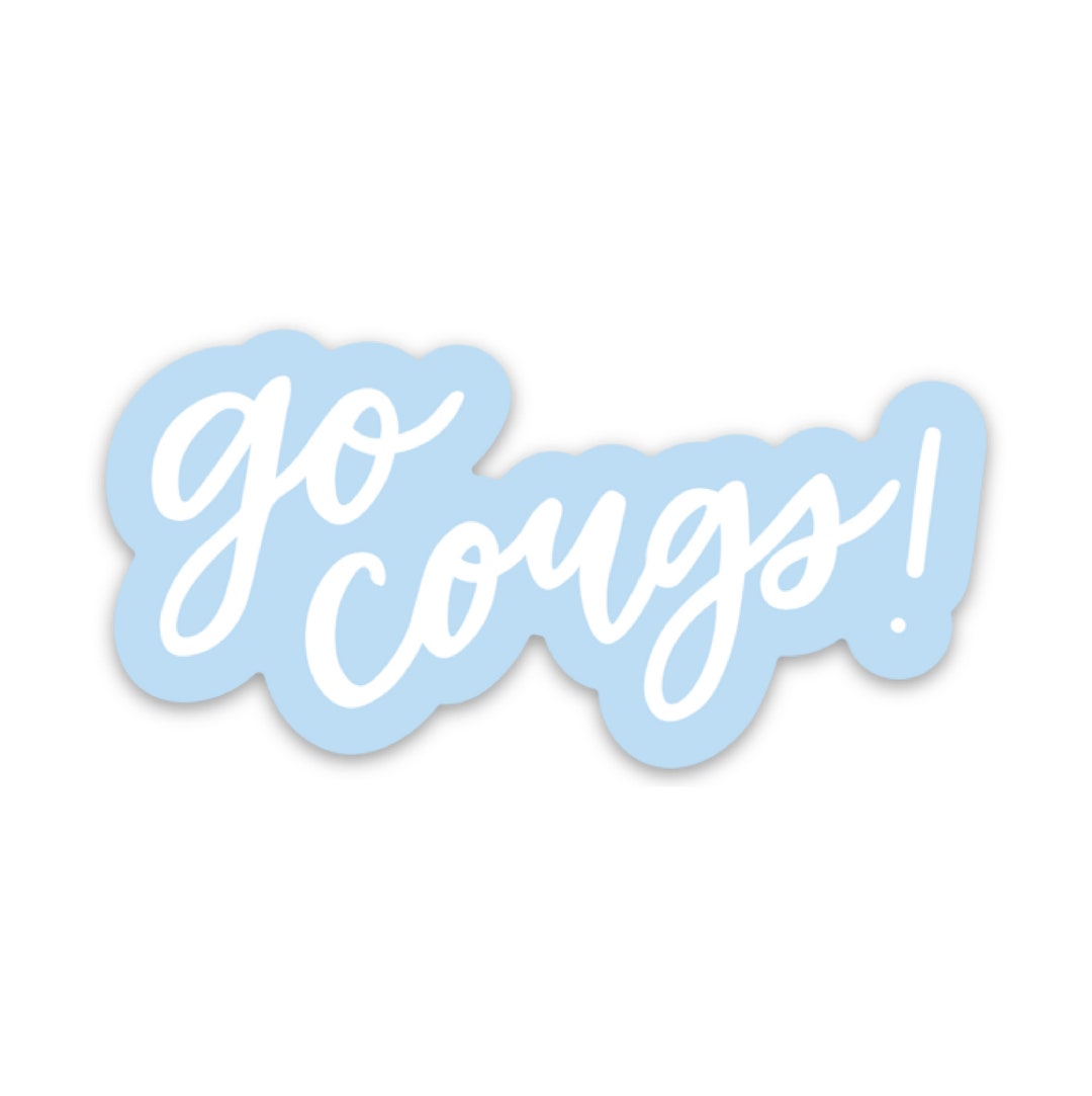 Go Cougs Sticker, BYU Sticker, Brigham Young University Sticker, BYU ...