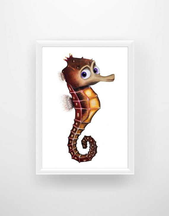 Seahorse Finding Nemo Drawing