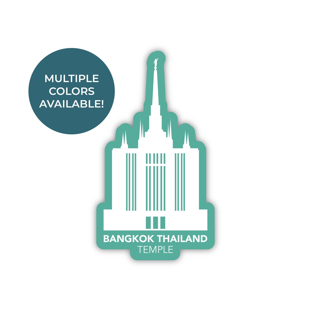 Bangkok Thailand Temple Sticker, Bangkok Thailand Temple, Bangkok ...