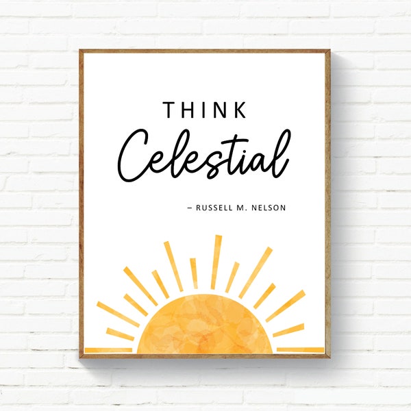 Think Celestial Digital Poster - Etsy