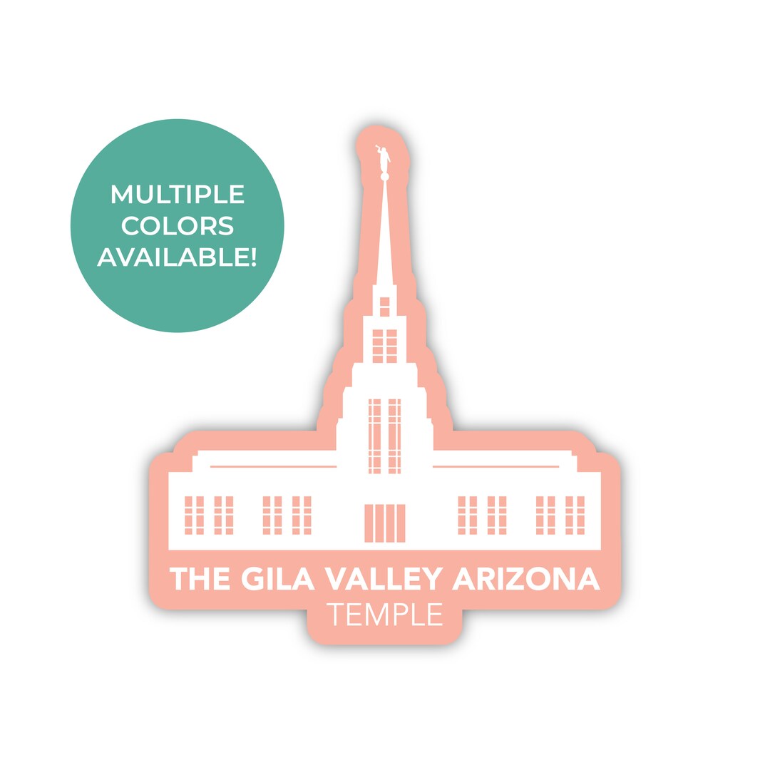The Gila Valley Arizona Temple Sticker, Gila Valley Temple, Arizona ...