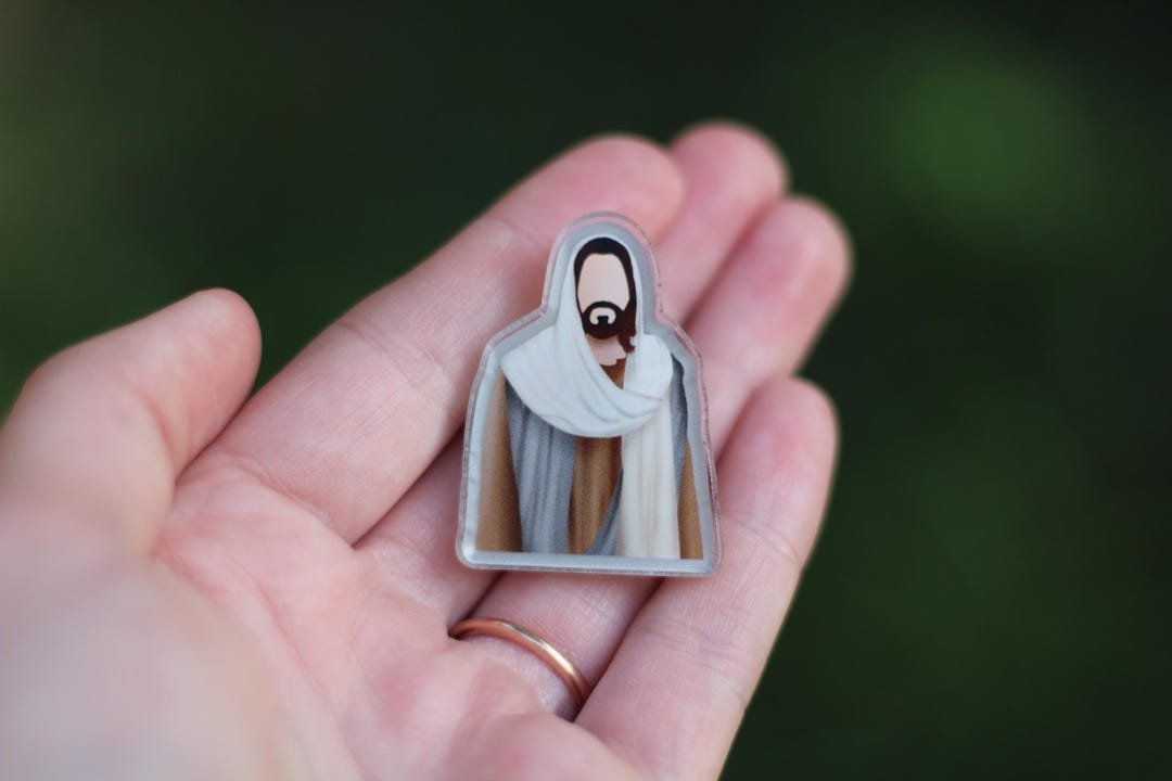 Jesus Acrylic Pin, Jesus Pin, Jesus Christ Pin, Christian Pins, LDS ...