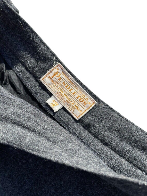 Vintage 50s Pendleton Grey 100% Virgin Wool Pencil Sk… - Gem