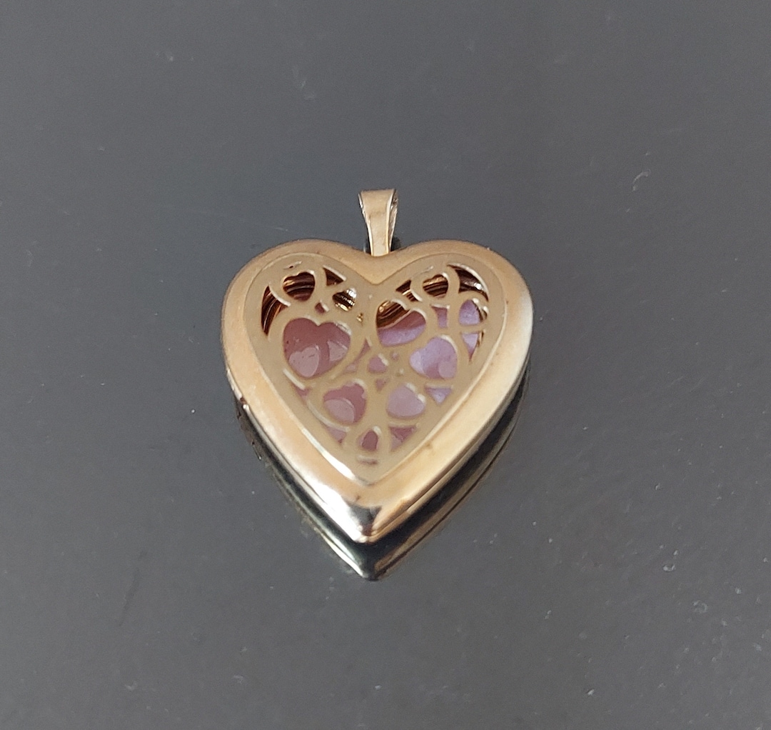 Vintage Heart Locket / Gold Filled Locket / Open Heart Locket / New Old ...