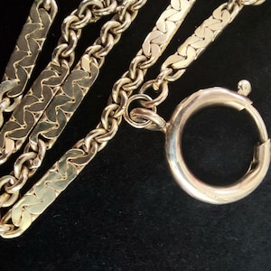 Antique 14.5 " 12k Gold Filled Watch Chain Necklace With Extra Large ...