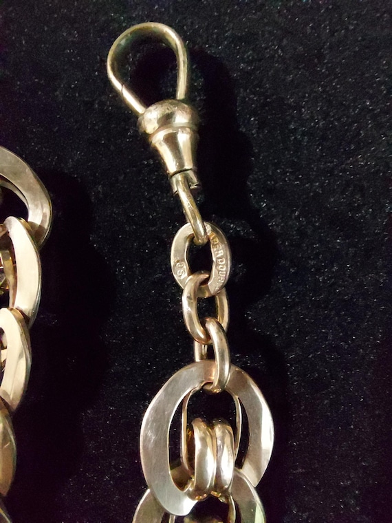 Antique Rolled Gold Watch Chain, Super Double Large I… - Gem