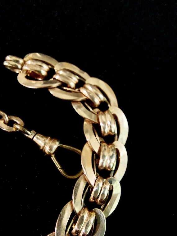 Antique Rolled Gold Watch Chain, Super Double Large I… - Gem