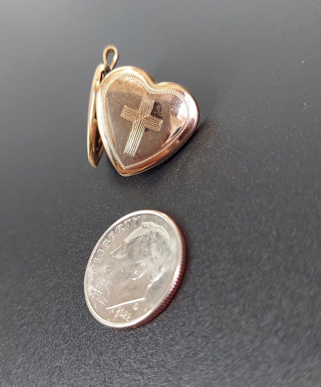 Vintage Heart Locket / Gold Filled Locket / Photo Locket / Religious ...