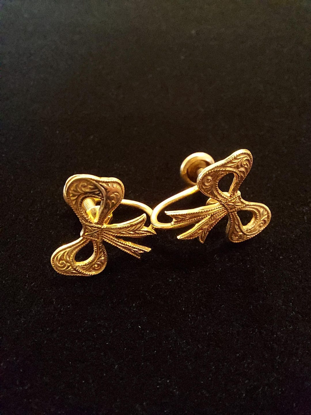 Gorgeous Antique Victorian 10k Gold Screw Back Earrings, Earrings for ...