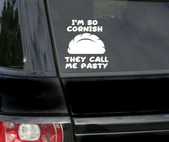 Cornish Pasty Cornwall Kernow Funny Novelty Car Bumper Decal - Etsy UK