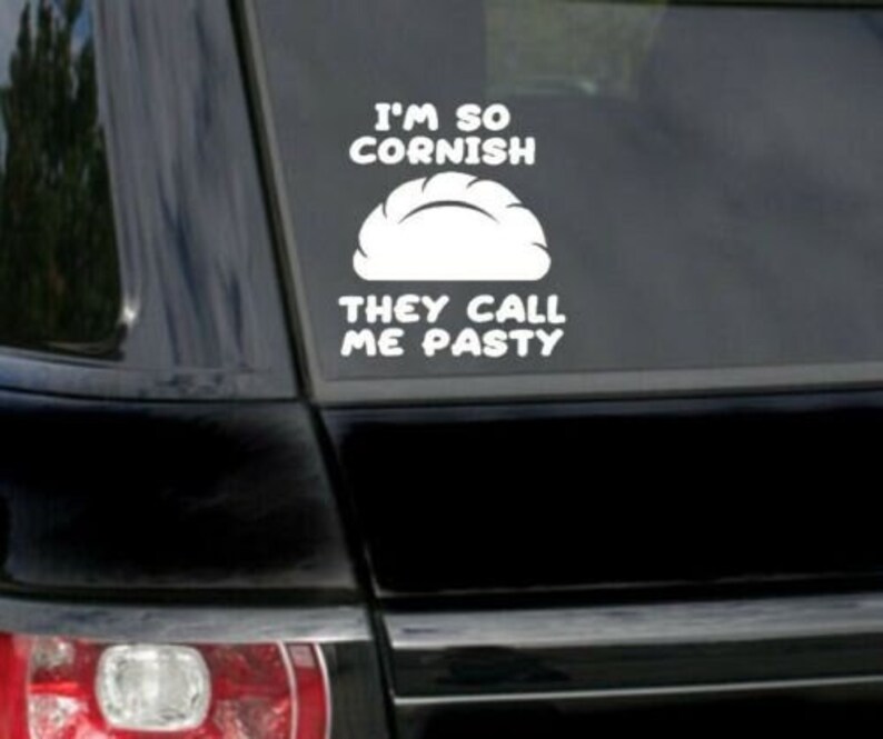 Cornish Pasty Cornwall Kernow Funny Novelty Car Bumper Decal - Etsy UK