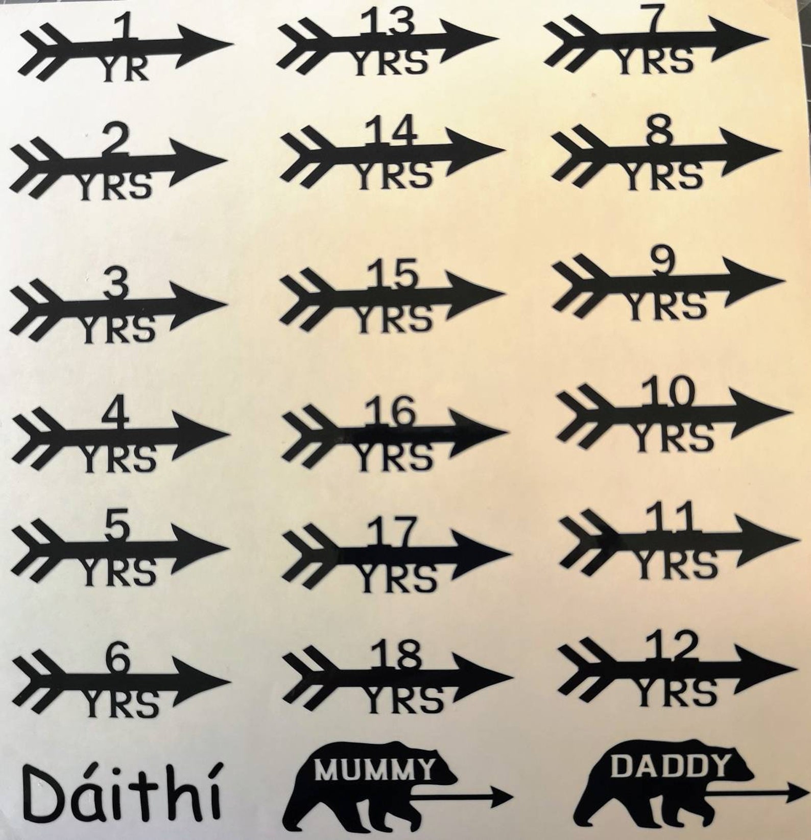 Height chart vinyl stickers decal. Growth chart. UK based. | Etsy