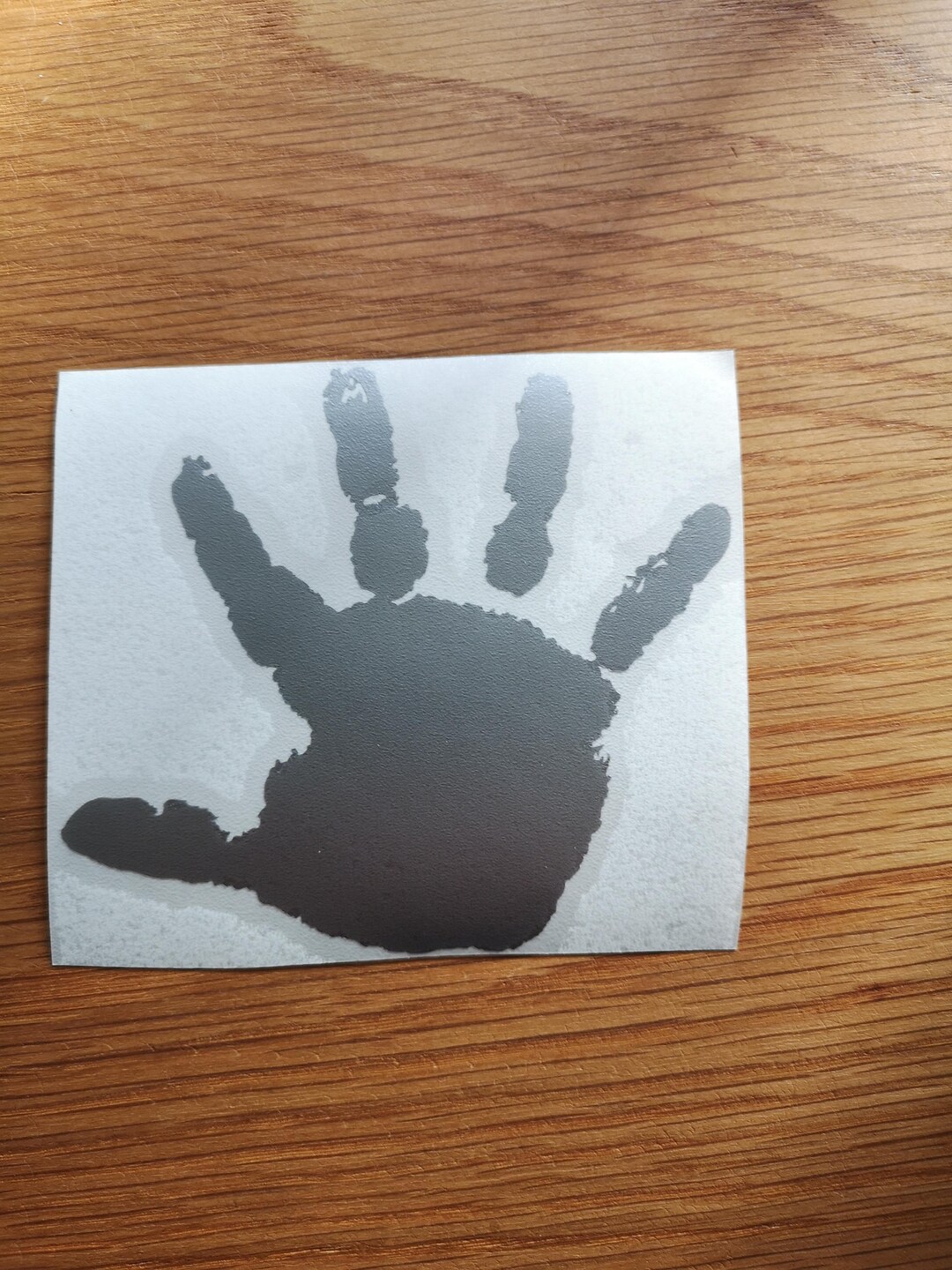 Handprint or Footprint With Name Vinyl Sticker Decal. Waterproof Ideal ...
