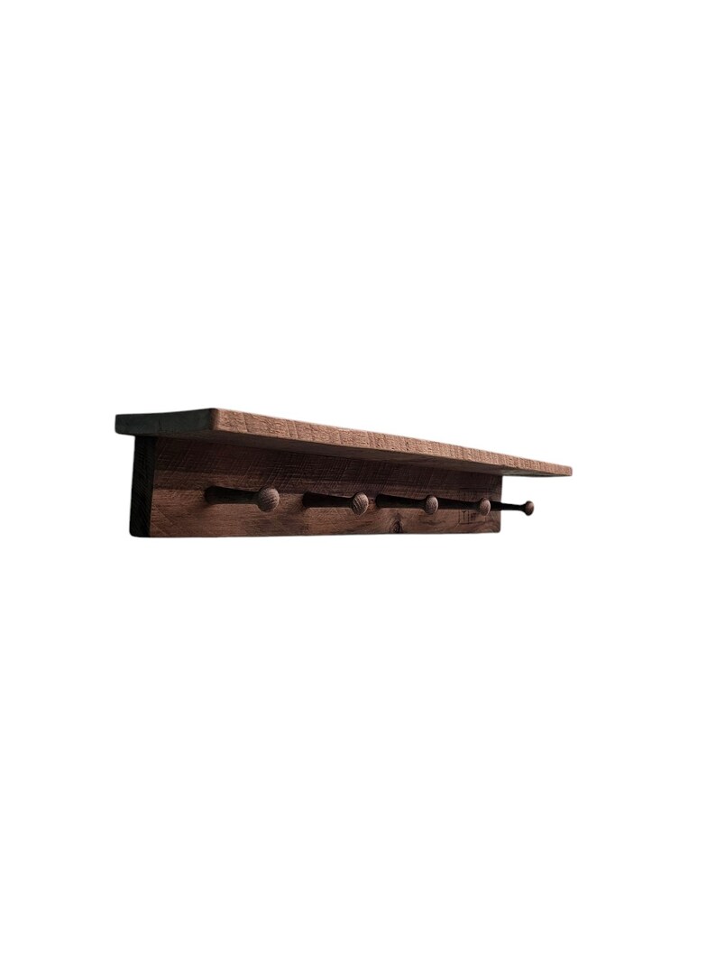 Rustic Pallet 5 Peg Coat Rack and Shelf Perfect for Mud Room and ...