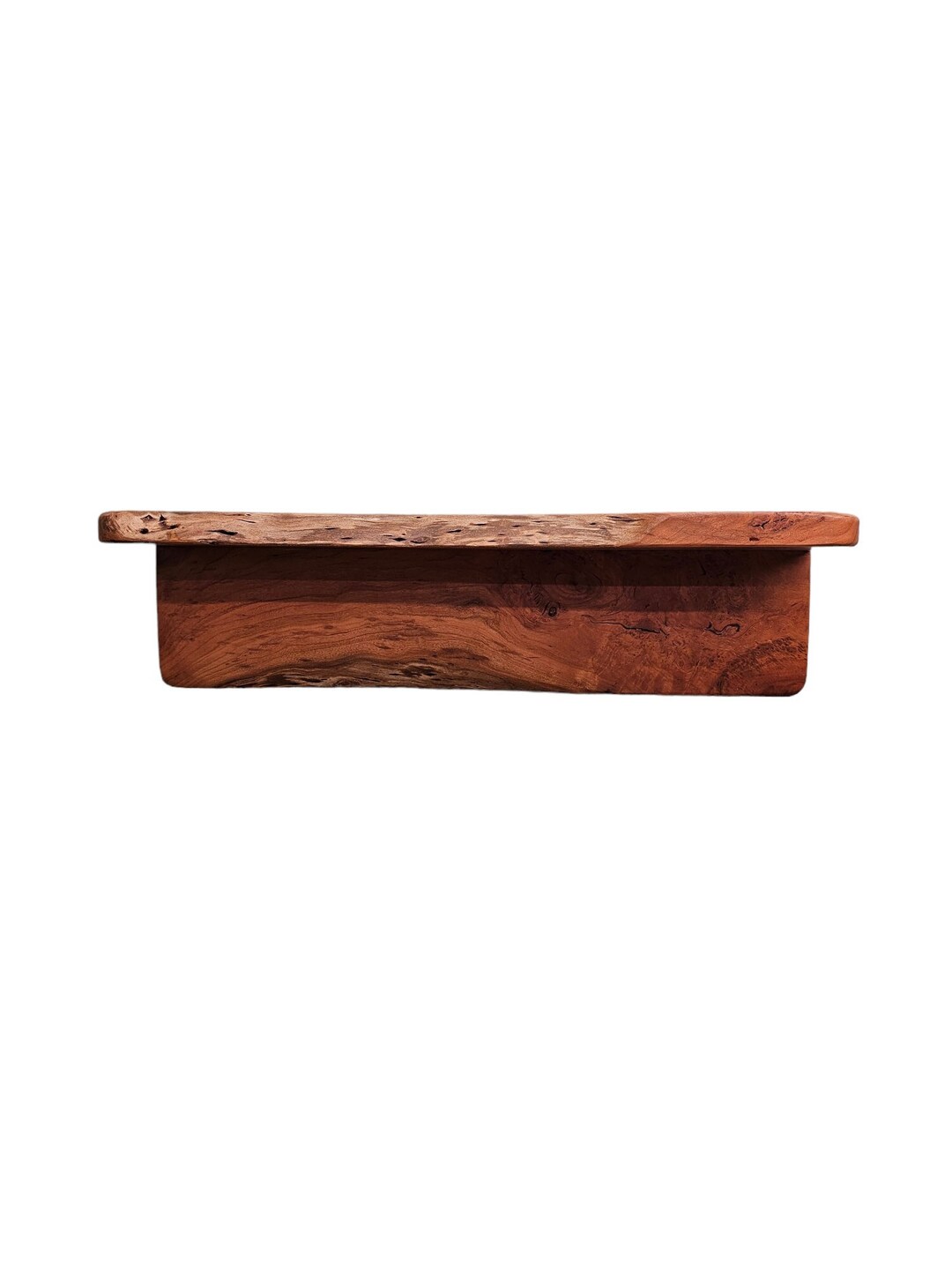 Solid Cherry Wall Shelf | Rustic | Live Edge | 18 Inches - Etsy