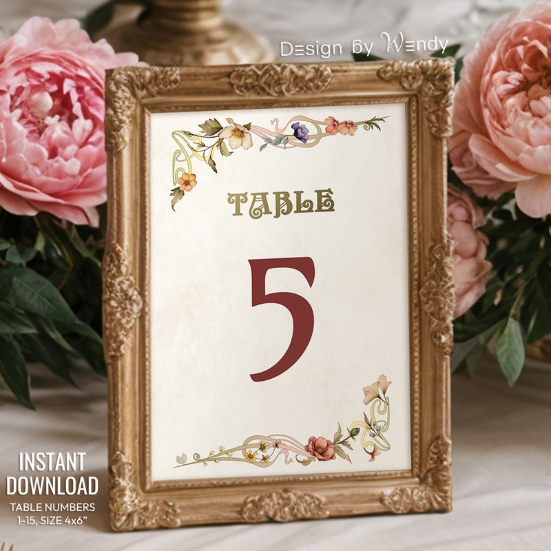 Vintage Table Number - Etsy