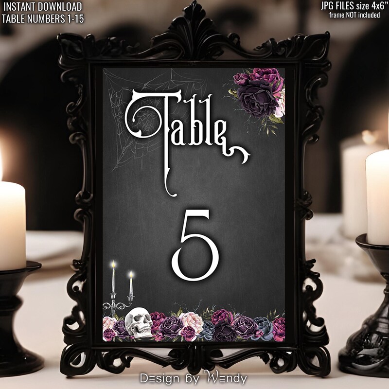 Spooky Table Numbers - Etsy