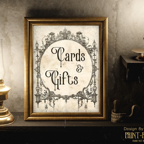 Gothic Wedding Table Signs - Etsy