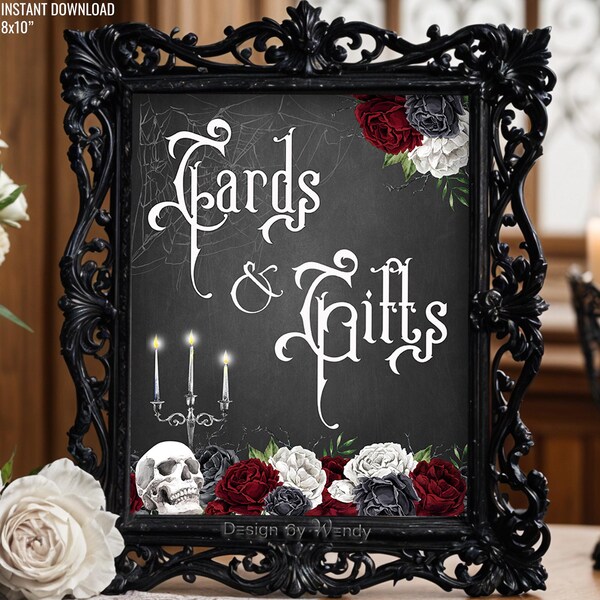Gothic Wedding Card - Etsy UK