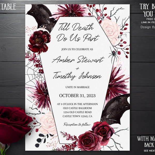 Coffin Invitation - Etsy Australia