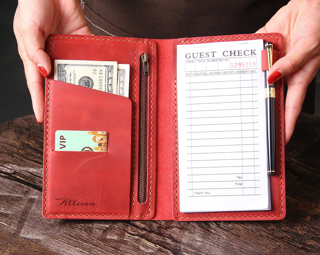 Server Book Cover for Waitress, Waitress Book Holder, Handmade Server ...