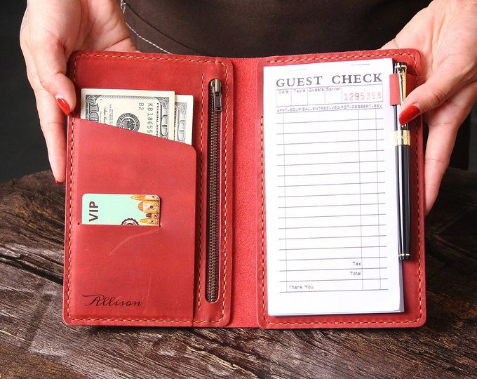 Server Book Cover for Waitress, Waitress Book Holder, Handmade Server ...