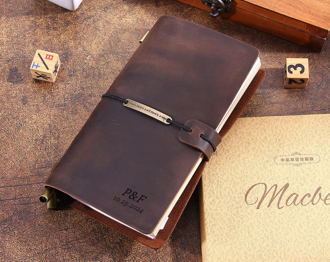 Personalized Leather Journal Notebooks - Refillable Journal Sketchbook ...