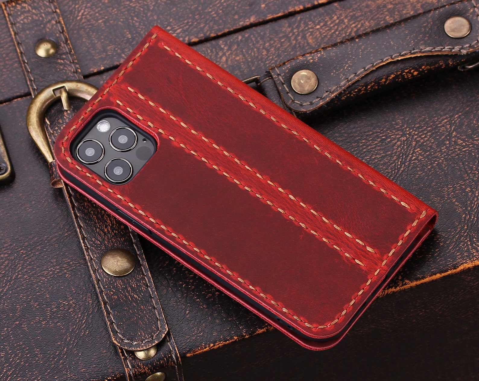 Personalization Leather Iphone 12 Cover Iphone 12 Pro | Etsy