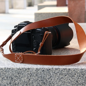 Handmade Leather Camera Strap Custom Strap for Photographers DSLR ...
