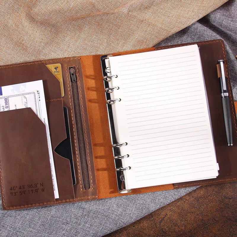 A5 6 Ring Binder Zipper - Etsy