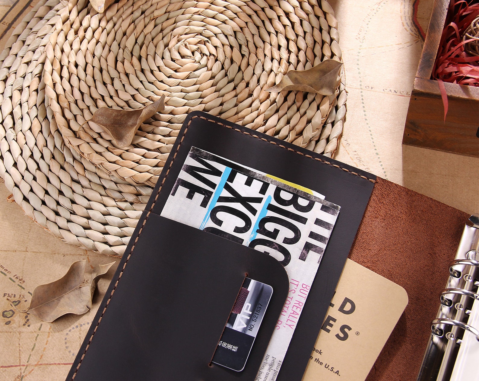 Handmade Leather A5 Travel Journal Notebook Portfolio Leather | Etsy