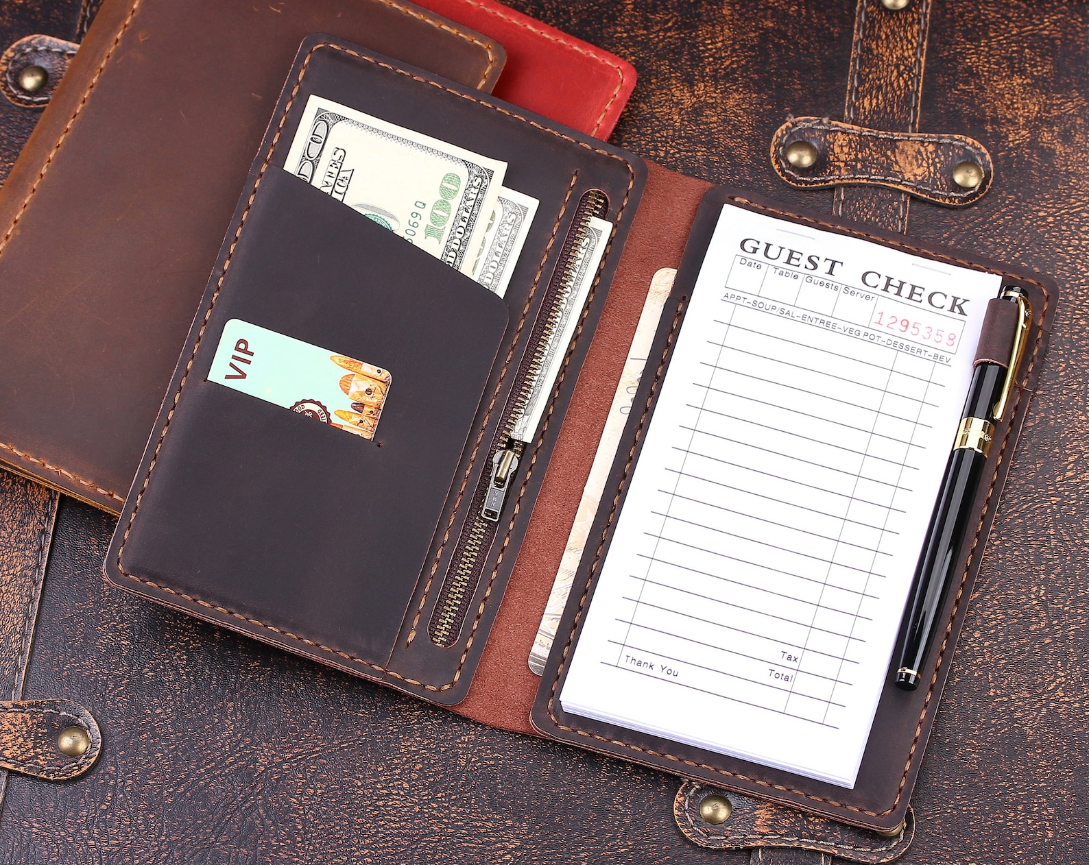 Server Book Cover for Waitress, Waitress Book Holder, Handmade Server ...