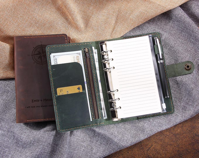 A5 Binder Planner- A6 Planner Cover - A 5 Planner Binder Leather ...
