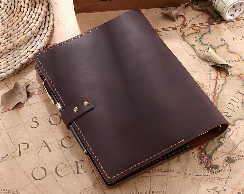 Handmade Leather A5 Travel Journal Notebook Portfolio Leather | Etsy