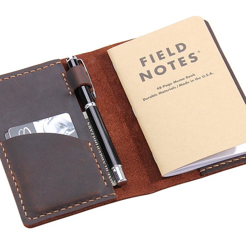 Personalized Leather Field Notes Cover Handmade Leather - Etsy