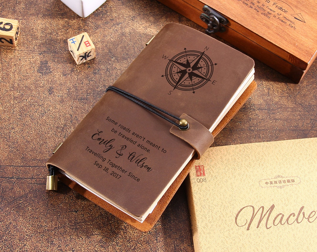 Custom Travel Journal, Travel Notebook, Personalized Leather Travel ...