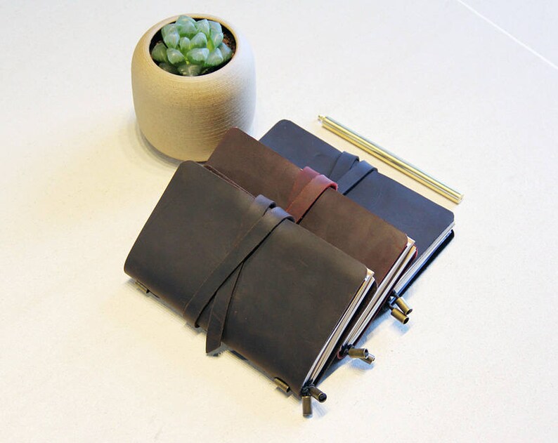 Personalized Vintage Journal Notebook Leather Travel Diary | Etsy