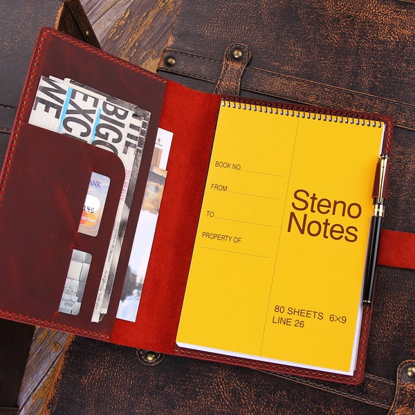 Leather Notepad - Etsy