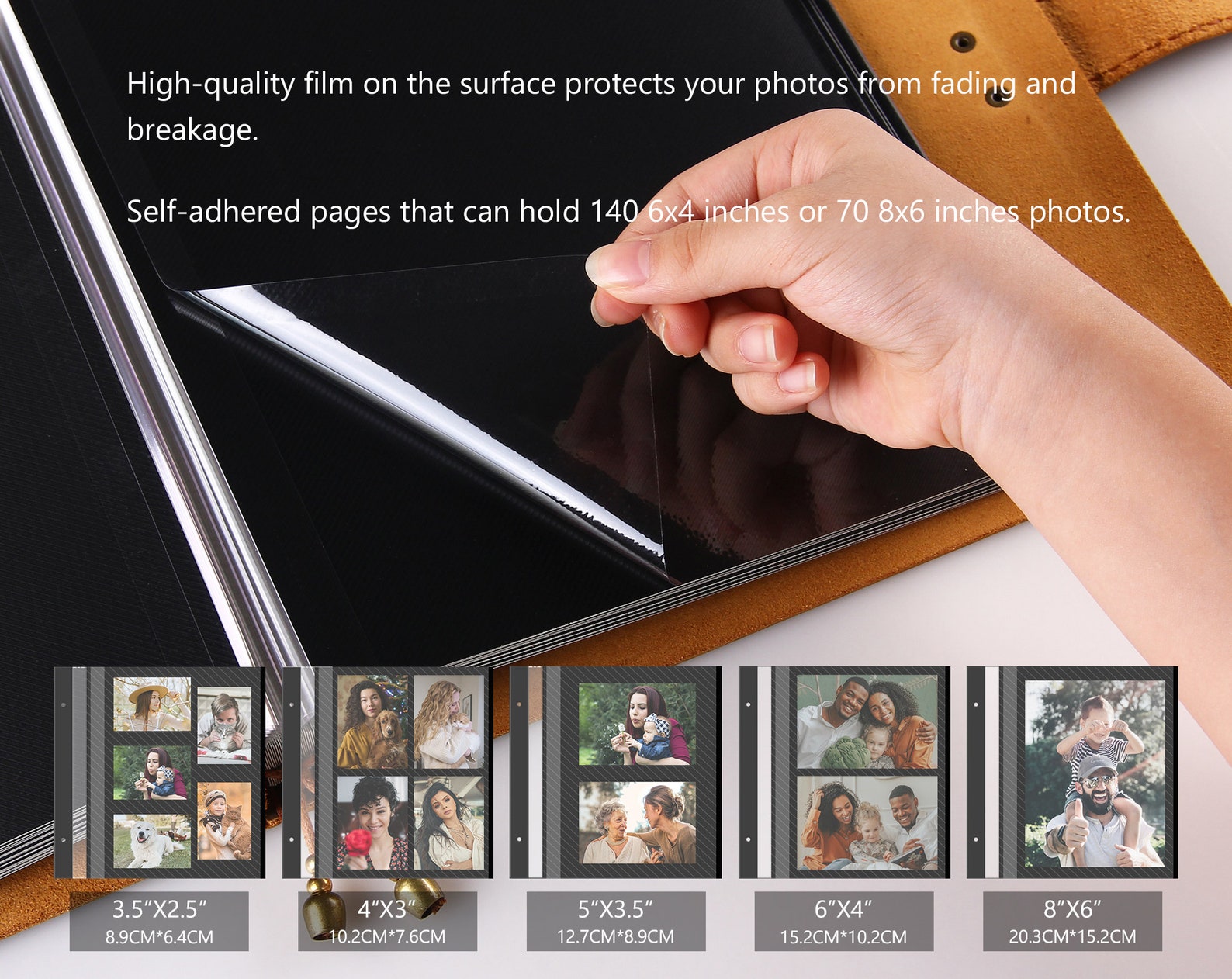 Handmade Leather Photo Album Self-adhesive 70 Pages Sticky - Etsy